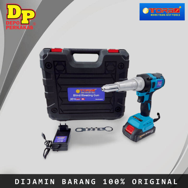 TORA Blind Riveting Gun Cordless DC20V CR2048 | Lazada Indonesia