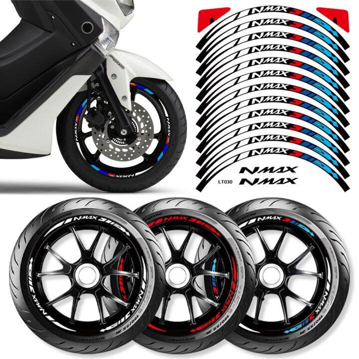 Yamaha Nmax Reflective Motorcycle Wheel Sticker Nmax 155 Scooter Hub