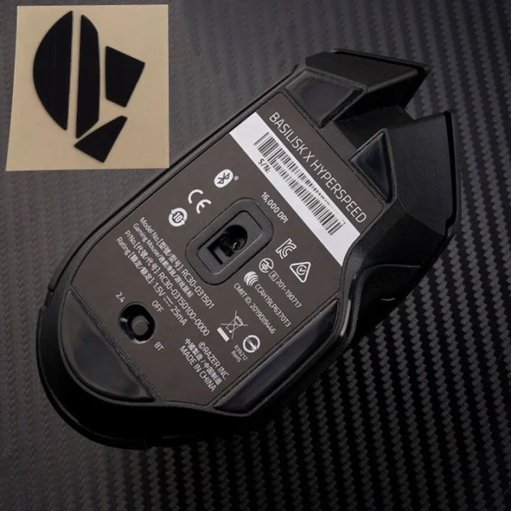 1 Set Durable Black Mouse Skates Mouse Feet for razer Basilisk X Mouse ...