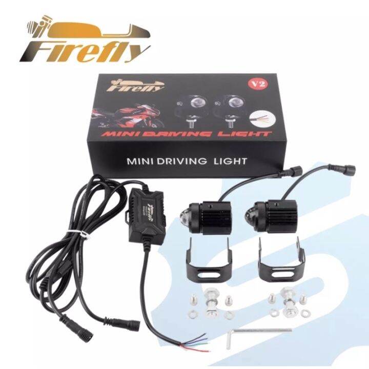 【Ready Stock】 Firefly Mini Driving Light V2+ with Flashing Light 20W ...
