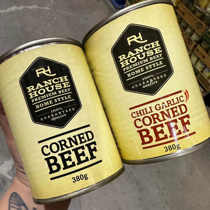 Ranch House Premium Corned Beef 380g Chili Garlic Flavor, Homestyle ...