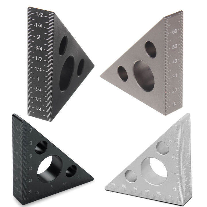 ETOPOO Triangle Ruler Square Metric/Inch 90 45 Degree Triangle Angle ...