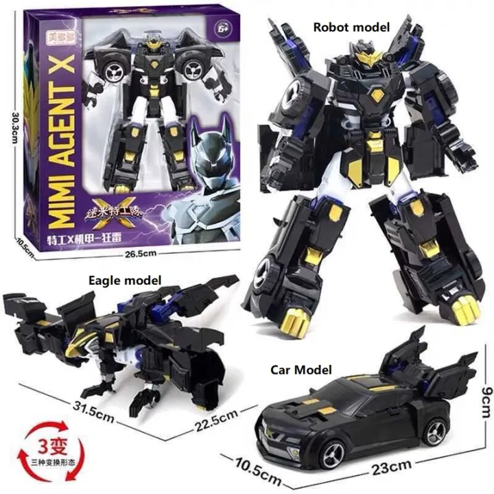 4 in 1 Mini Force Agent X Robot Toys miniforce Transformer Ford Sammy ...