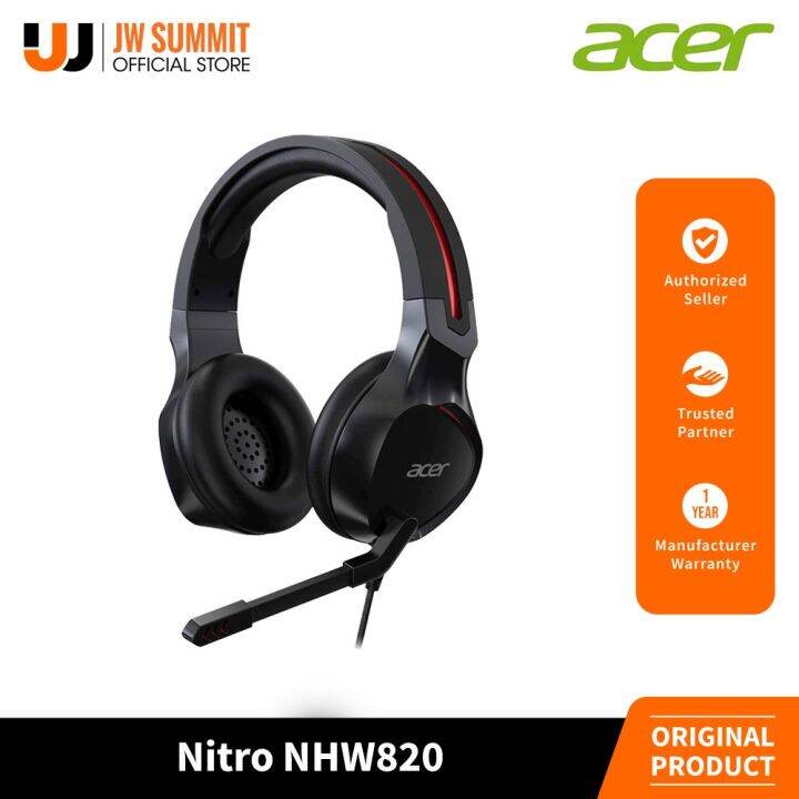 Acer Nitro NHW820 Gaming Headset Black (NP.HDS1A.008) | Lazada PH