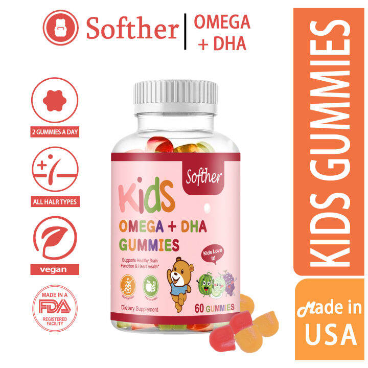 Softher Omega DHA Brain Kid Gummies Supports Healthy Immunity ...