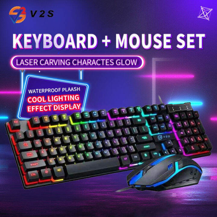 V2S KM200 Keyboard Gaming Keyboard and Gaming Mouse | Lazada PH