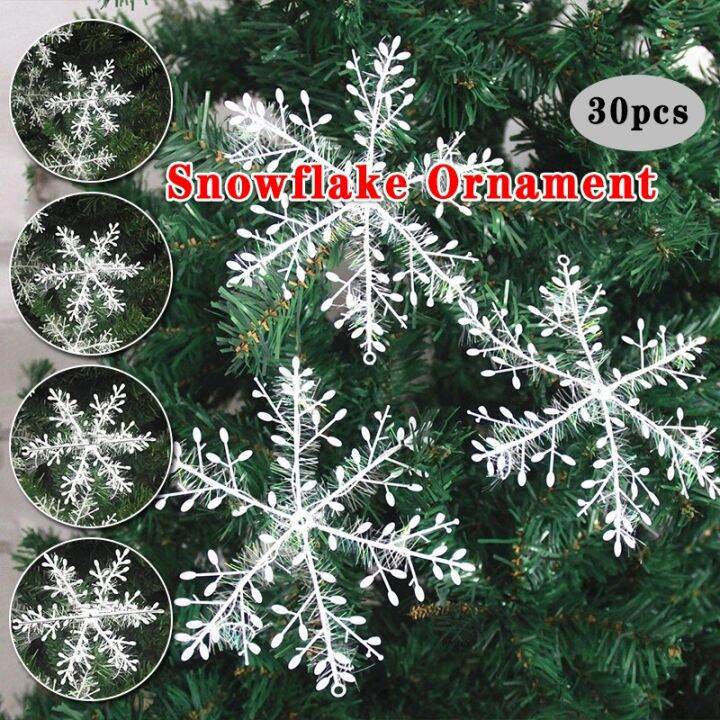Snowflake อุปกรณ์ตกแต่งเทศกาลคริสต์มาสลายเกล็ดหิมะ,6ซม. 11ซม. 15ซม. 18 ...