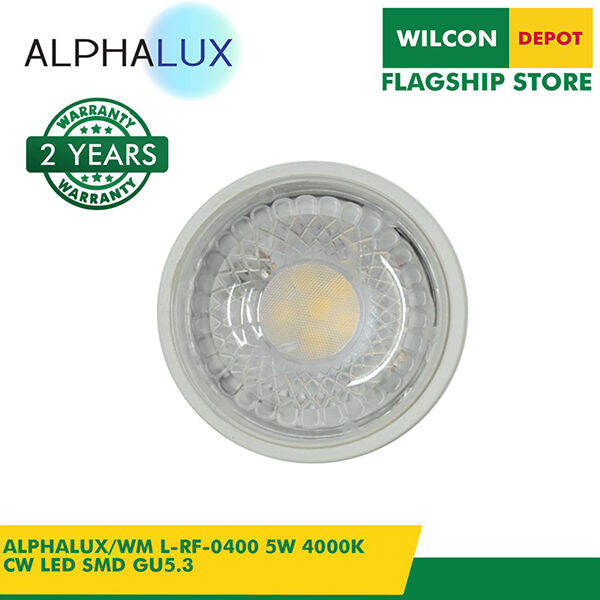 ALPHALUX 5W Cool White 4000K WM L-RF-0400 Led SMD GU5.3 by Wilcon Depot ...
