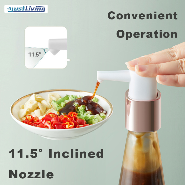 JustLiving Household Oyster Sauce Bottle Squeezer Kitchen Ketchup Bottle Pressure Nozzle Squeeze ...