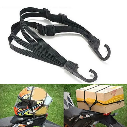 Black Bungee Luggage Helmet Cargo Holder Universal Retractable Ropes ...
