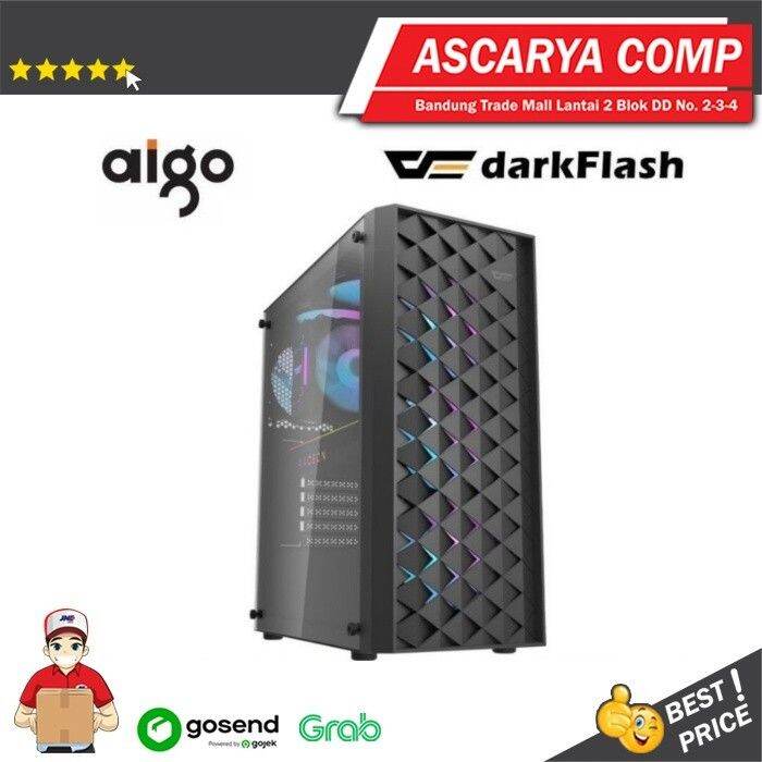 Casing Aigo DarkFlash DK351 - FREE 4 FAN RGB - mATX, ATX CASE | Lazada Indonesia