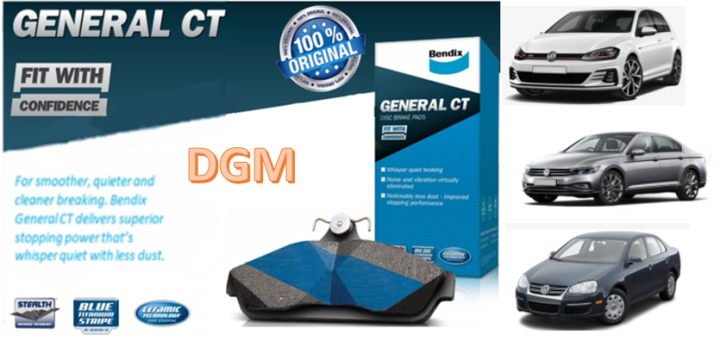 Bendix General CT Front Disc Brake Pad (DB1849GCT) - Volkswagen Golf ...