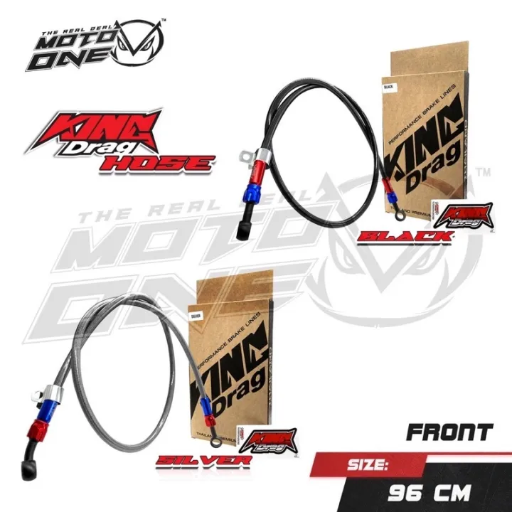 KING DRAG BRAIDED BRAKE HOSE Mio Sniper Aerox Raider 150 60cm 96cm ...