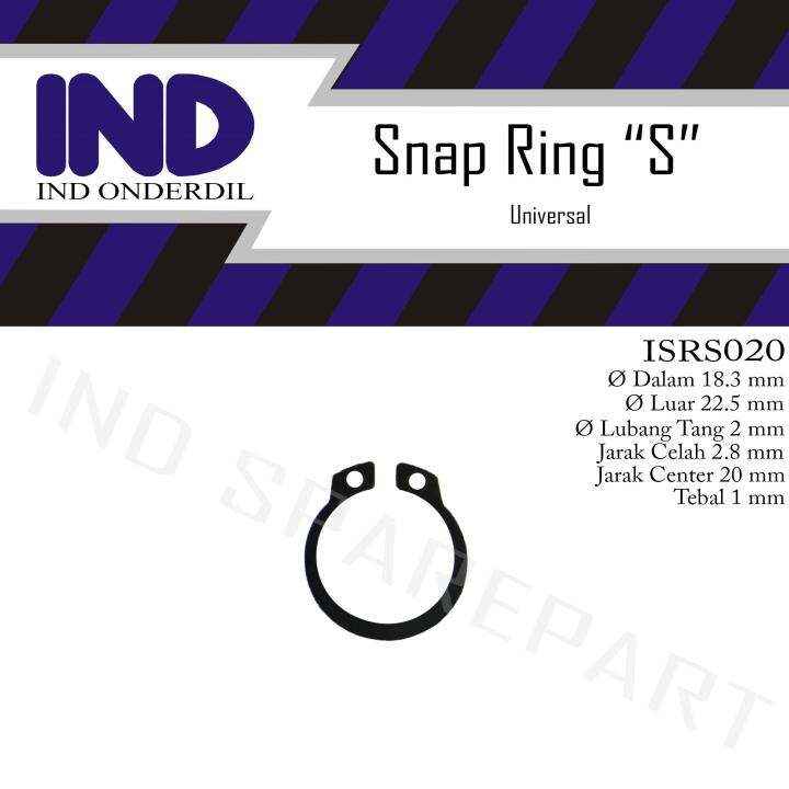 Snap Ring-Eksternal-External Retaining Circlip-Cir-Clip S-20 S 20 S20 | Lazada Indonesia