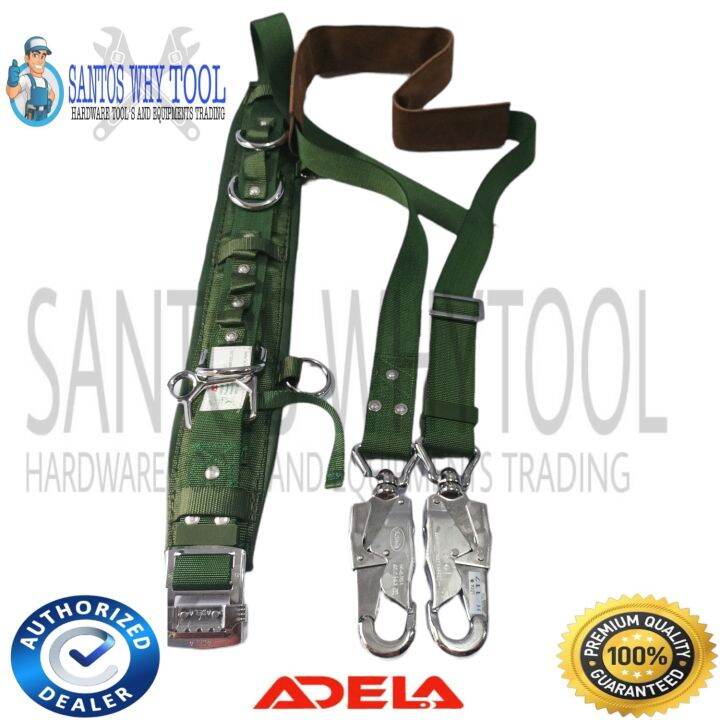 ORIGINAL ADELA H-117 Lineman Climbing Waist Position Safety Belt Fall ...