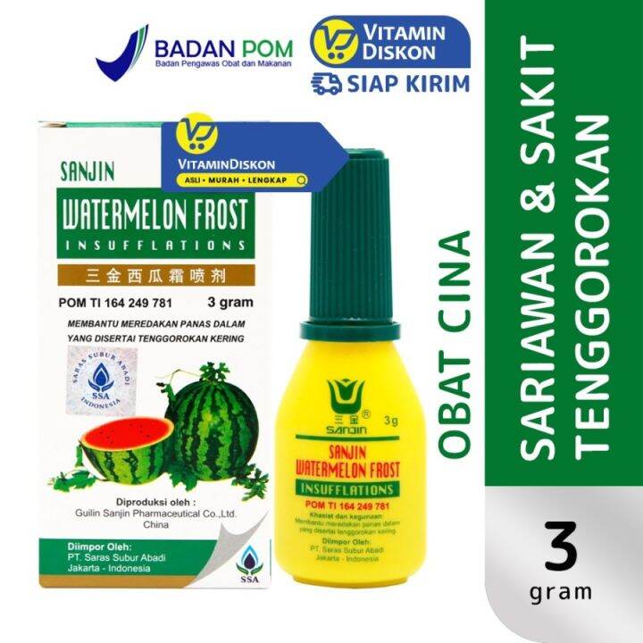 Sanjin Watermelon Frost Insufflations Obat Sariawan Dan Tenggorokan - 3 ...