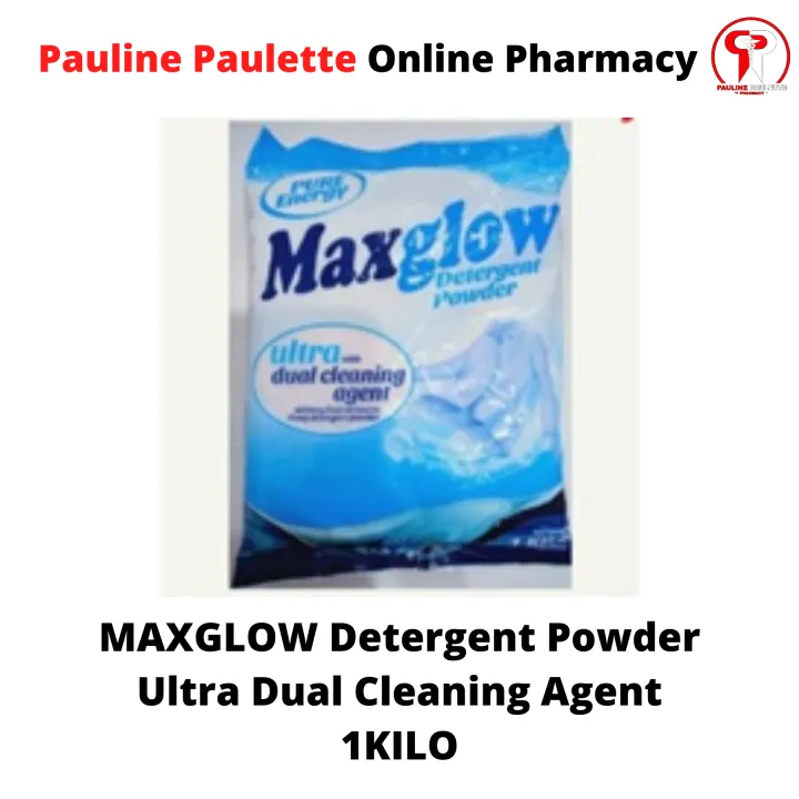 MAXGLOW Detergent Powder Ultra Dual Cleaning Agent 1KILO | Lazada PH