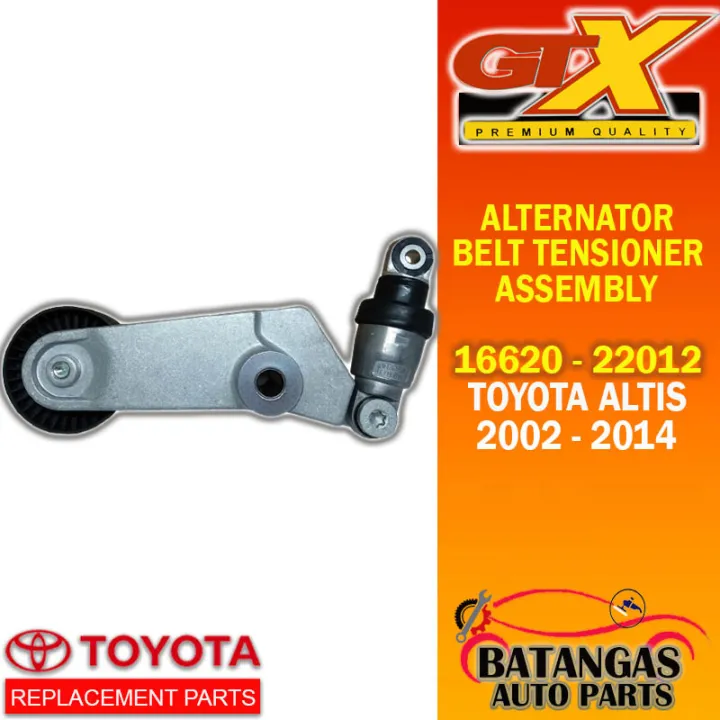 Alternator Belt Tensioner Assembly Toyota Altis 2002 - 2014 GTX 16620 ...