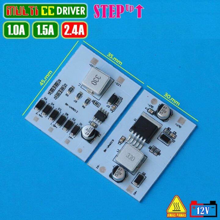 Led Driver 2.4A 1.5A 1A Driver LED 12V XHP35 XHP 50 70 Dakar DC Step Up 12V - 14V | Lazada Indonesia
