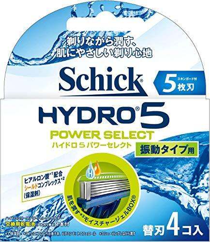 Schick 5Blade Hydro 5 Power Select Replacement Blade Razors (4 pieces ...