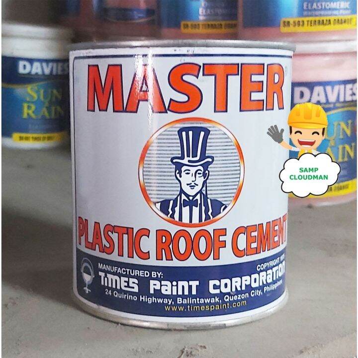 Master Plastic Roof Cement Quart Size Asphalt Based Waterproofing | Lazada PH