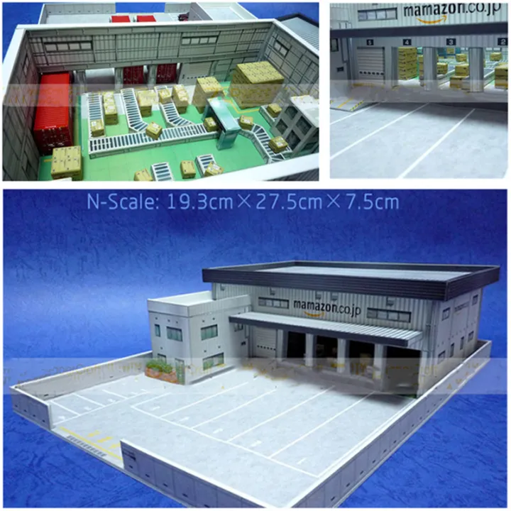 1:1001:150 Scale Handmade Logistics Warehouse Model Train Sand Table ...