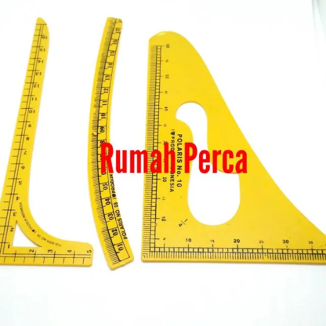 Penggaris Pola Set Mini 3pcs - Penggaris Pola Kecil Set | Lazada Indonesia