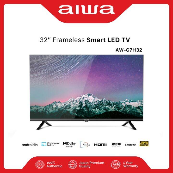 GHY-AIWA 32 Inch Android Frameless Smart HD LED TV (Youtube and Netflix ...
