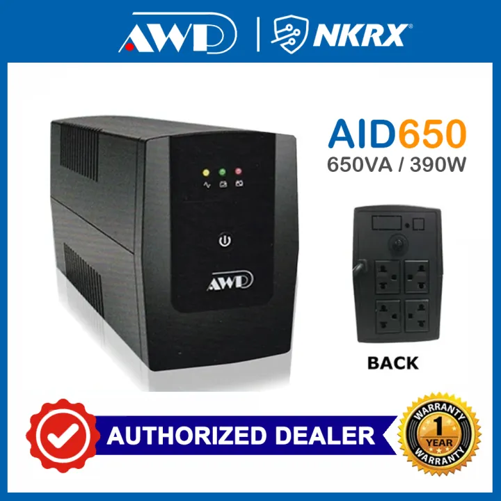 AWP UPS AID650 650VA / 360W Line Interactive Standby UPS ...