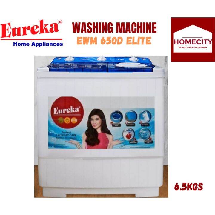 washing machine EUREKA DOUBLE WASHING EWM 650D ELITE | Lazada PH