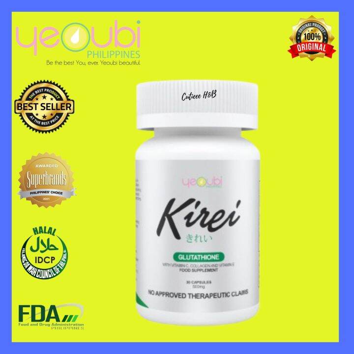 Yeoubi Kirei Glutathione with Vitamin C, Collagen, and Vitamin E (30 capsules) | Lazada PH