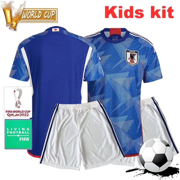 Kids kit Japan national team home soccer Jersey 2022 2023 World Cup ...