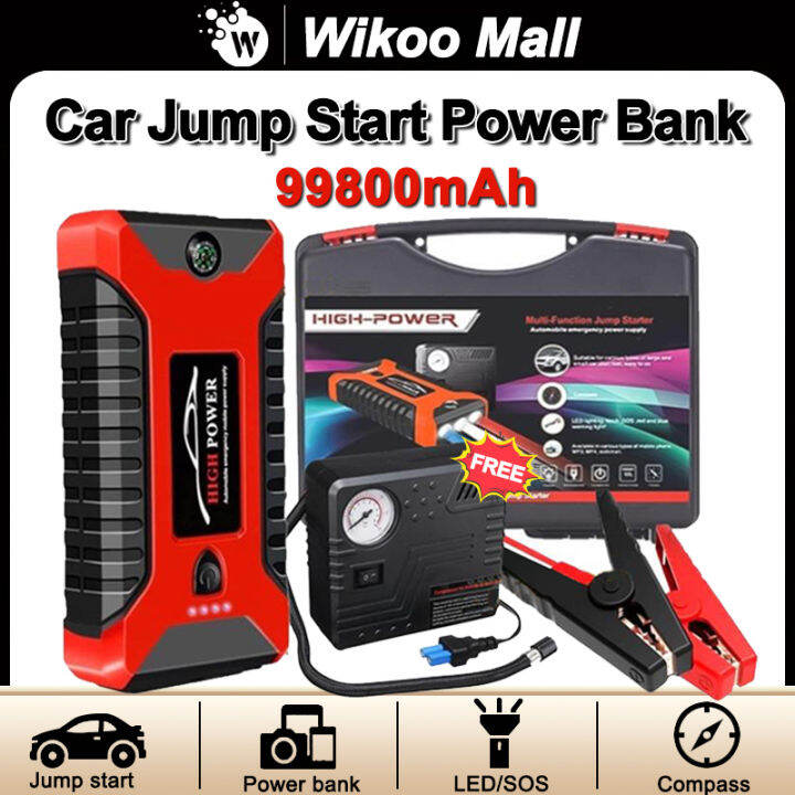 Car Emergency Starting Power Supply 99800mAh Emergency Starting Power ...