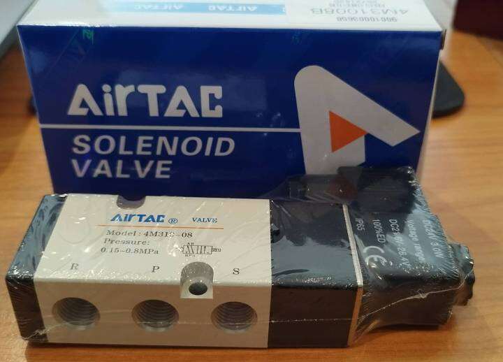 "Airtac" Solenoid valve 5/2 NAMUR Type ,Model : 4M310-08 ,Port Size 1/4" ,Coil DC24V | Lazada.co.th