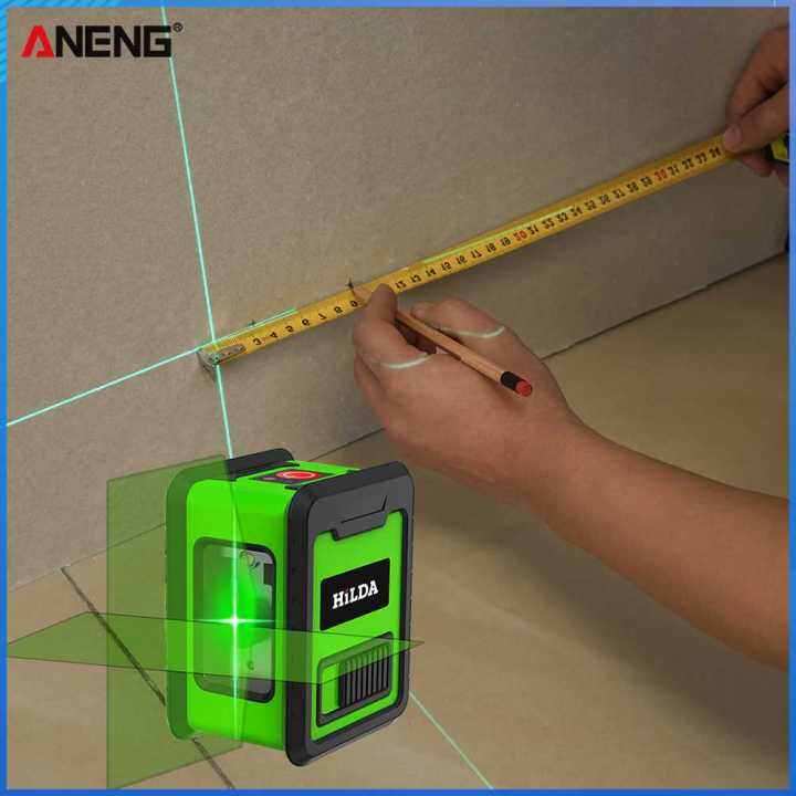 【ANENG】Vertical Horizontal Line Projector 2 Lines Green Laser Cross ...