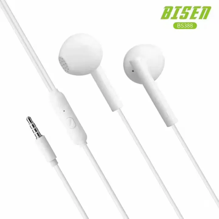 NEW BISEN BS388 Super Bass Headset Sport Wired Earphones Headphones ...