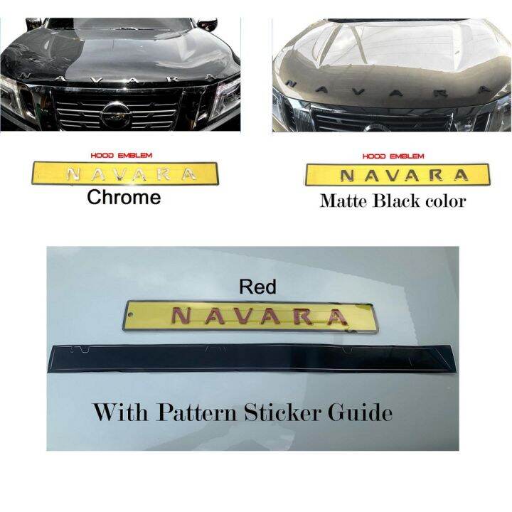 3D Hood Emblem for Nissan Navara 4x4 Sport Edition 2016-2021 NP300 ...