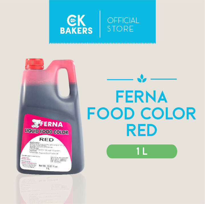 Ferna Food Coloring Liquid 1LITER | Lazada PH