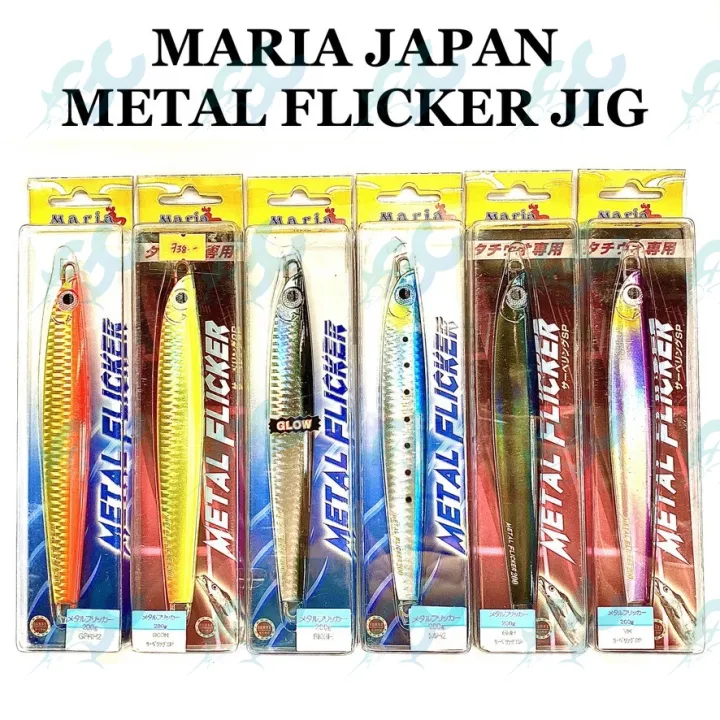 MARIA JAPAN Metal Flicker Jig 160g 200g Fishing Buddy GoodCatch Fishing ...