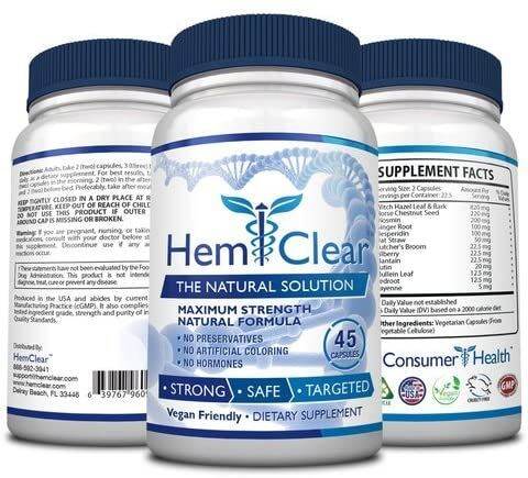 Hemclear Hemorrhoid Treatment Pills 45 capsules | Lazada PH