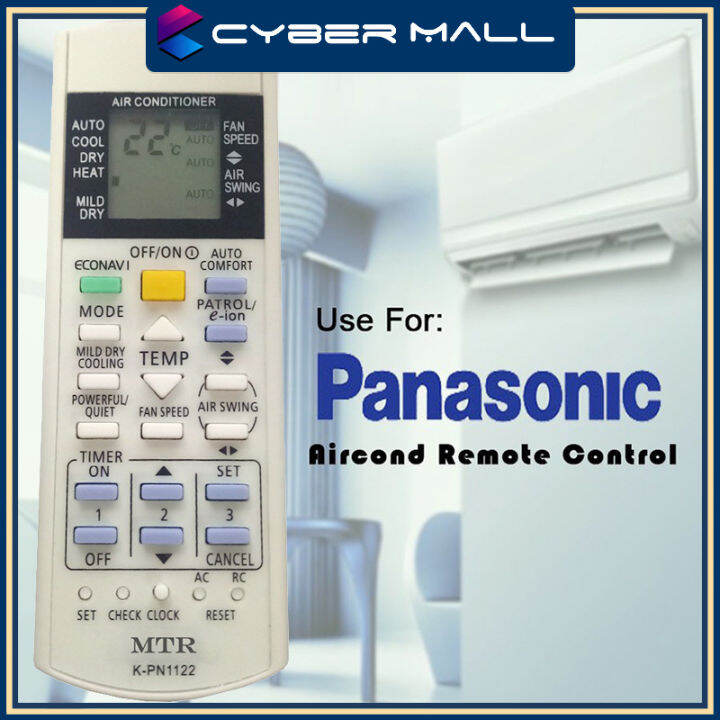 K-Pn1122 Remote Control For Panasonic Split Type Aircon A75c3208 ...