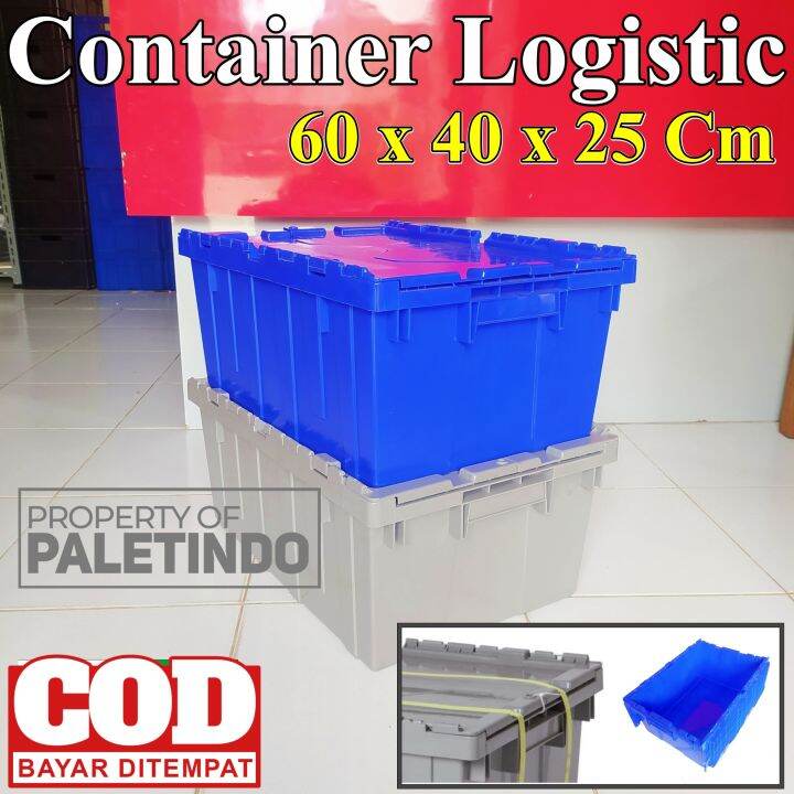 Container Plastik Logistik 60 x 40 x 25 Cm Tipe 6000 | Lazada Indonesia