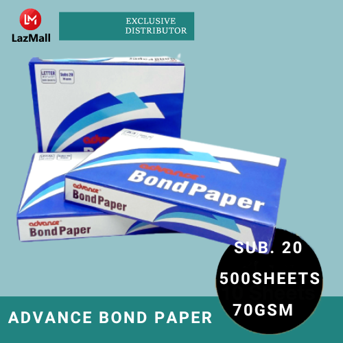 Advance Bond Paper Substance 20 / 70gsm | Lazada PH