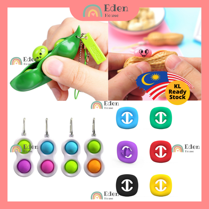 Anti Stress Toy Stress Release Simple Dimple Portable Squeeze Fidget ...