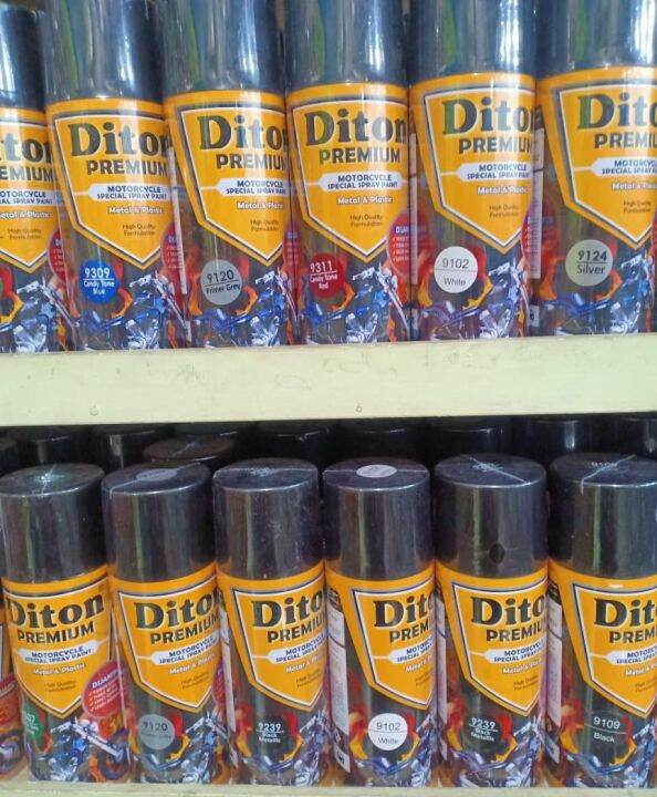 DITON Premium SOLID COLORS Pilok Pilox Cat Semprot DITON Warna Solid ...