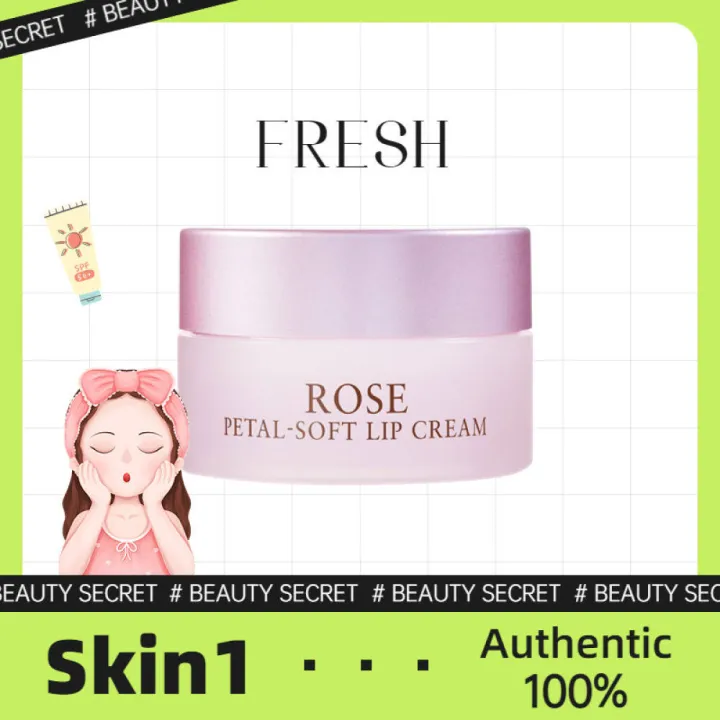 【100%Genuine】Fresh Rose Petal-Soft Lip Cream 10g Fresh Rose Lip Balm ...