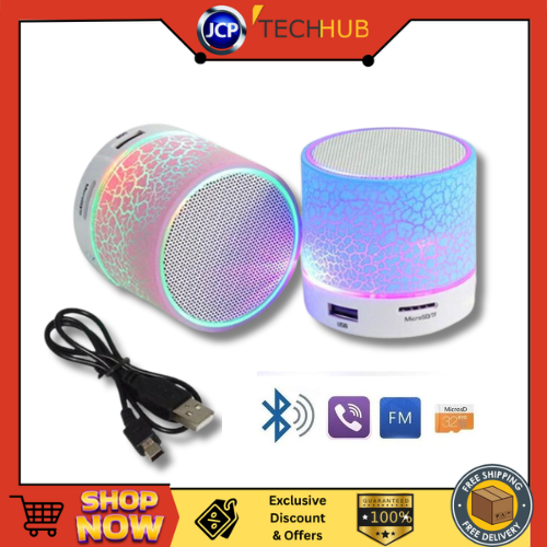 JCP TechHub Mini LED Bluetooth Speaker w/ Dancing LED Lights | Lazada PH