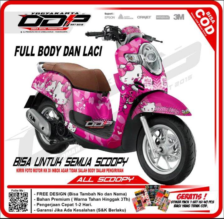 decal scoopy full body dekal stiker striping honda scopy fi esp ALL ...