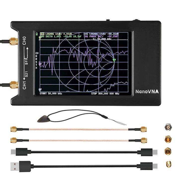 Nanovna H4 Vector Network Analyzer 10khz 1 5ghz Hf Vhf Uhf Antenna