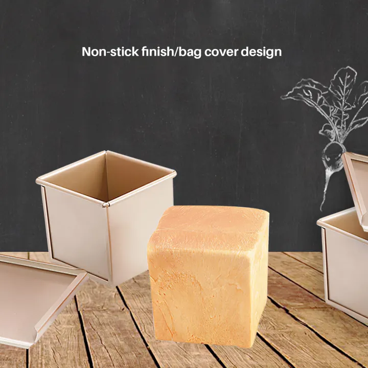 Square Loaf Pan with Lid Toast Mold Bread Pan Pullman Loaf Pan with ...